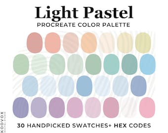 Boho Rainbow Procreate Color Palette / Color Swatches / - Etsy Canada