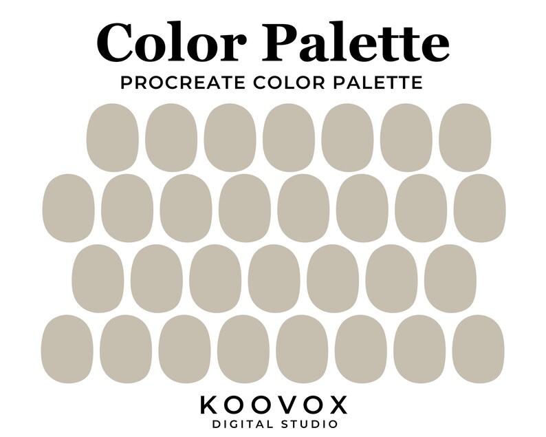 Skin Color Palette Procreate, Skin Tones Procreate Color Swatches ...