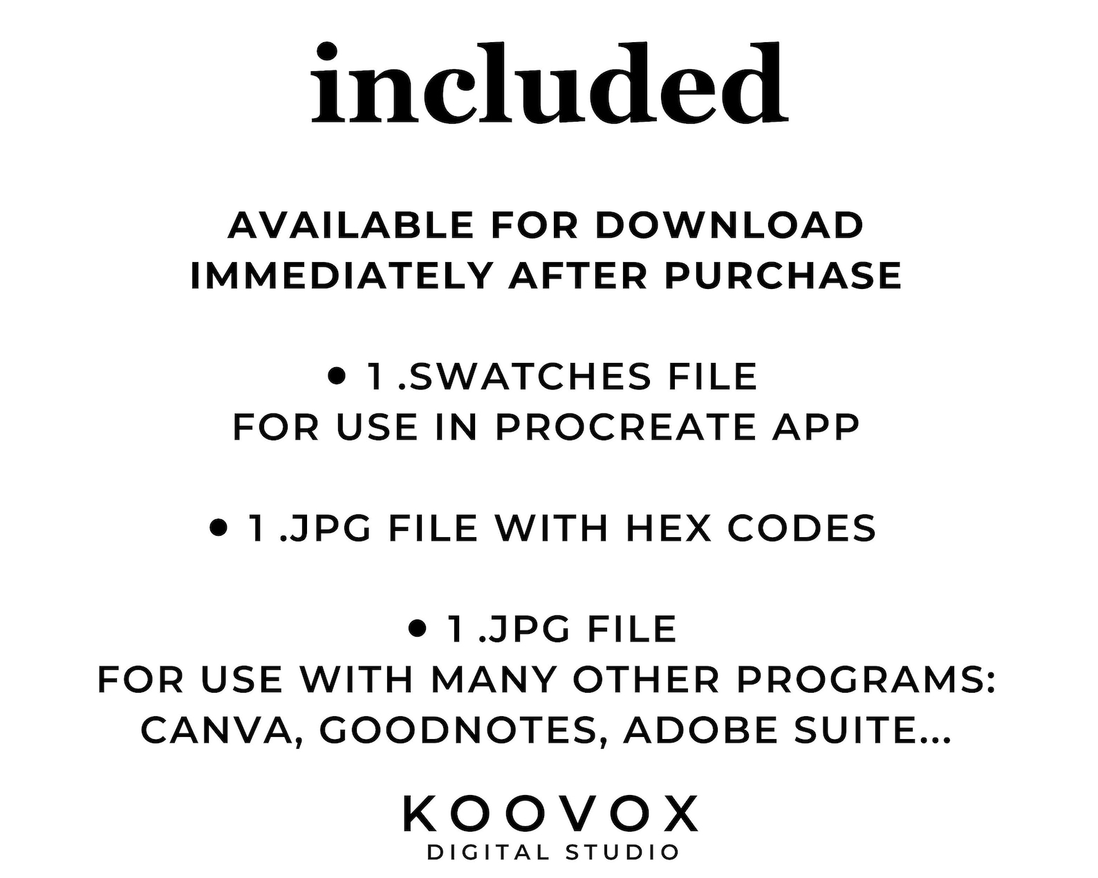 Eucalyptus Green Color Palette for Procreate, Procreate Swatches ...