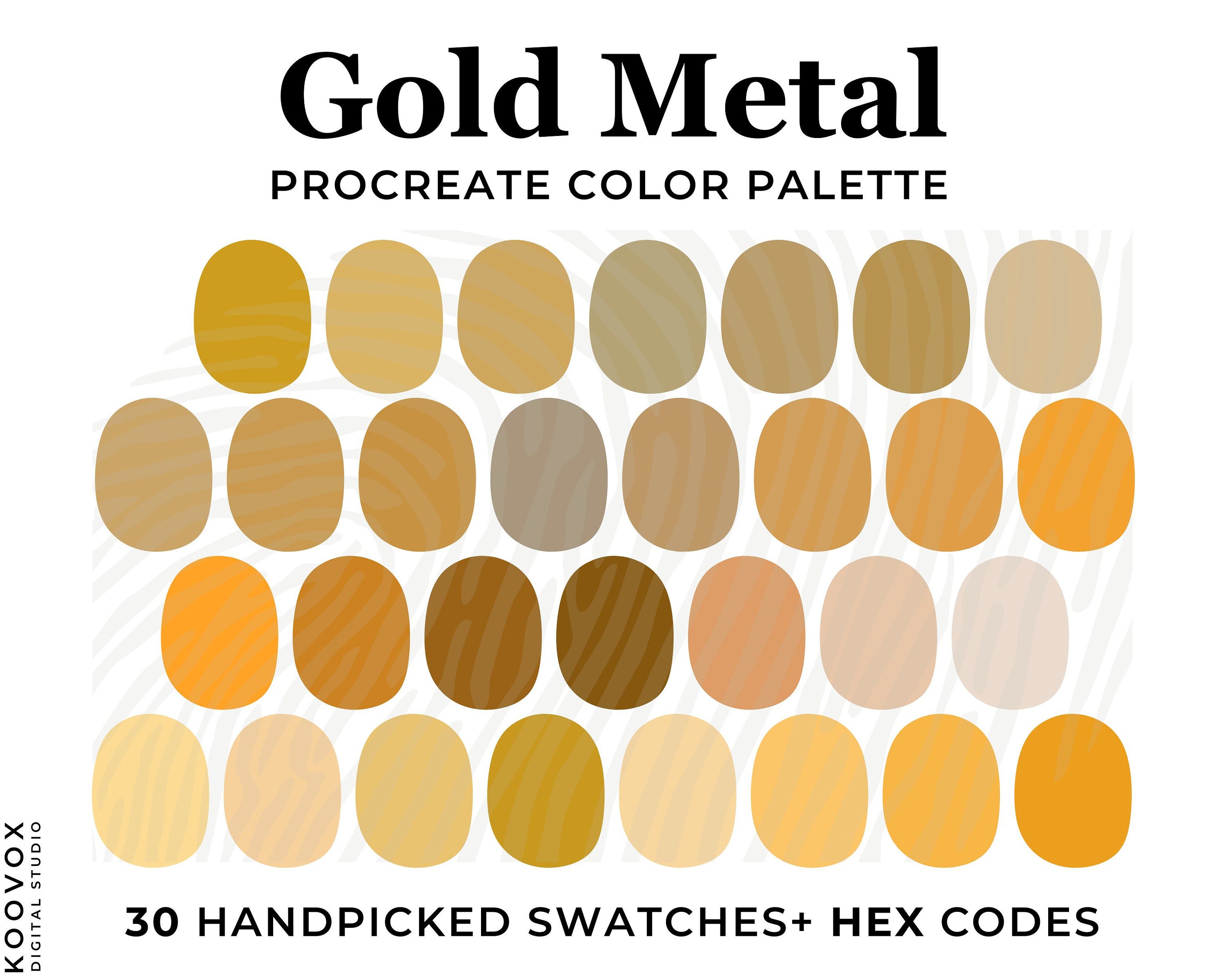 Gold Color Palette Procreate, Yellow Procreate Color Palette, Hex Color ... Gold Color Palette Procreate, Yellow Procreate Color Palette, Hex Color ...