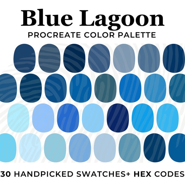 Blue Color Palette - Etsy