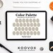 Green Botanical Procreate Color Palette: Succulent Garden Swatches (hex ...
