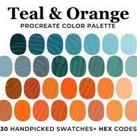 Orange Color Swatches - Etsy