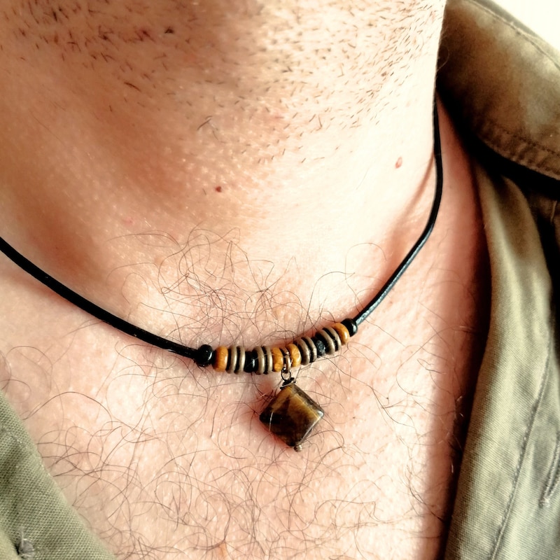 Mens Choker Necklace - Etsy