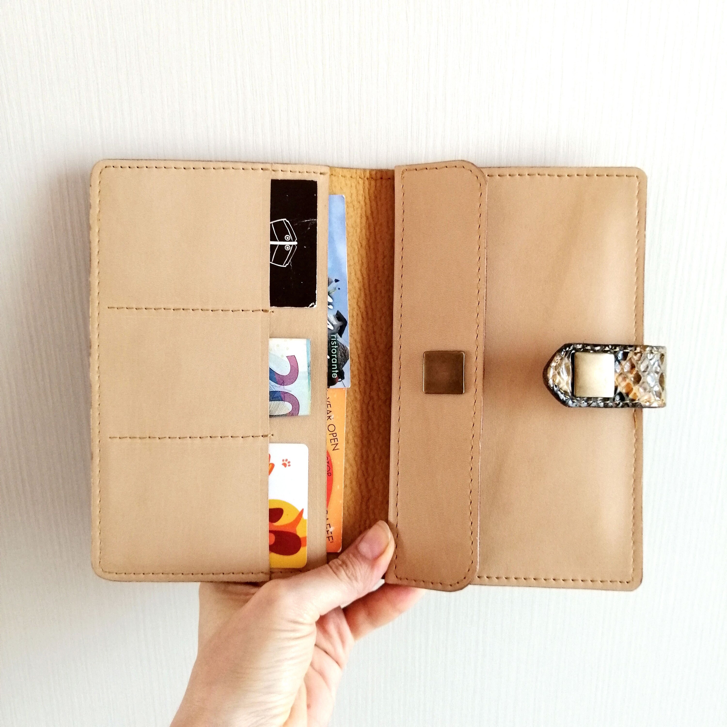 Snakeskin Document Case, Python Travel Wallet, Leather Passport Credit ...