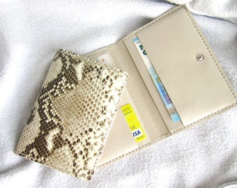 Snakeskin Document Case Python Travel Wallet Leather | Etsy