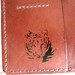 Leather Travel Wallet Tiger Gift Document Case Brown Travel - Etsy