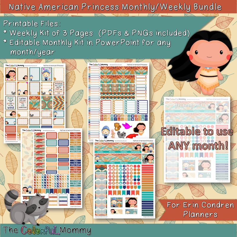 Native American Weekly Planner - Etsy