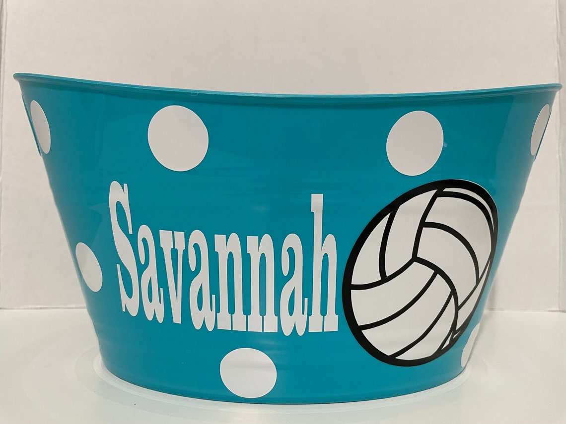 Personalized Volleyball Tub Child's Personalized Bucket - Etsy