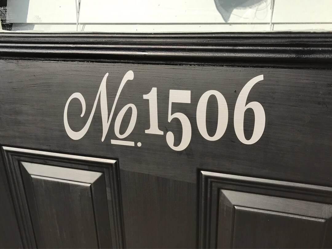 Front Door Address, Door Decal, Custom House Numbers, Front Door Entry ...