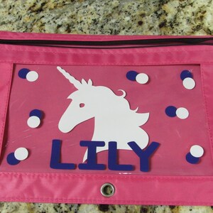 Personalized Pencil Pouch, Back to School, 3 Ring Pencil Case, School ...