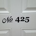Front Door Address Door Decal Custom House Numbers Front - Etsy
