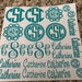 Back to School Monogram Decals, Personalized Monogram Decal Set, Back ...