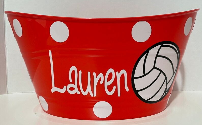 Personalized Volleyball Tub Child's Personalized Bucket - Etsy