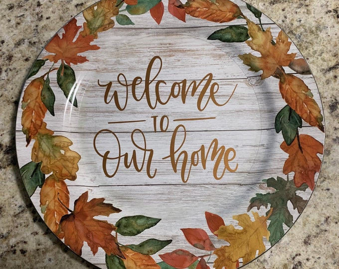 Fall Sweet Fall Charger Plate, Fall Decor, Fall Home Decor, Decorative ...