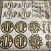 Personalized Monogram Decal Set, School Monograms, Back to School ...