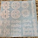 Back to School Monogram Decals Personalized Monogram Decal - Etsy
