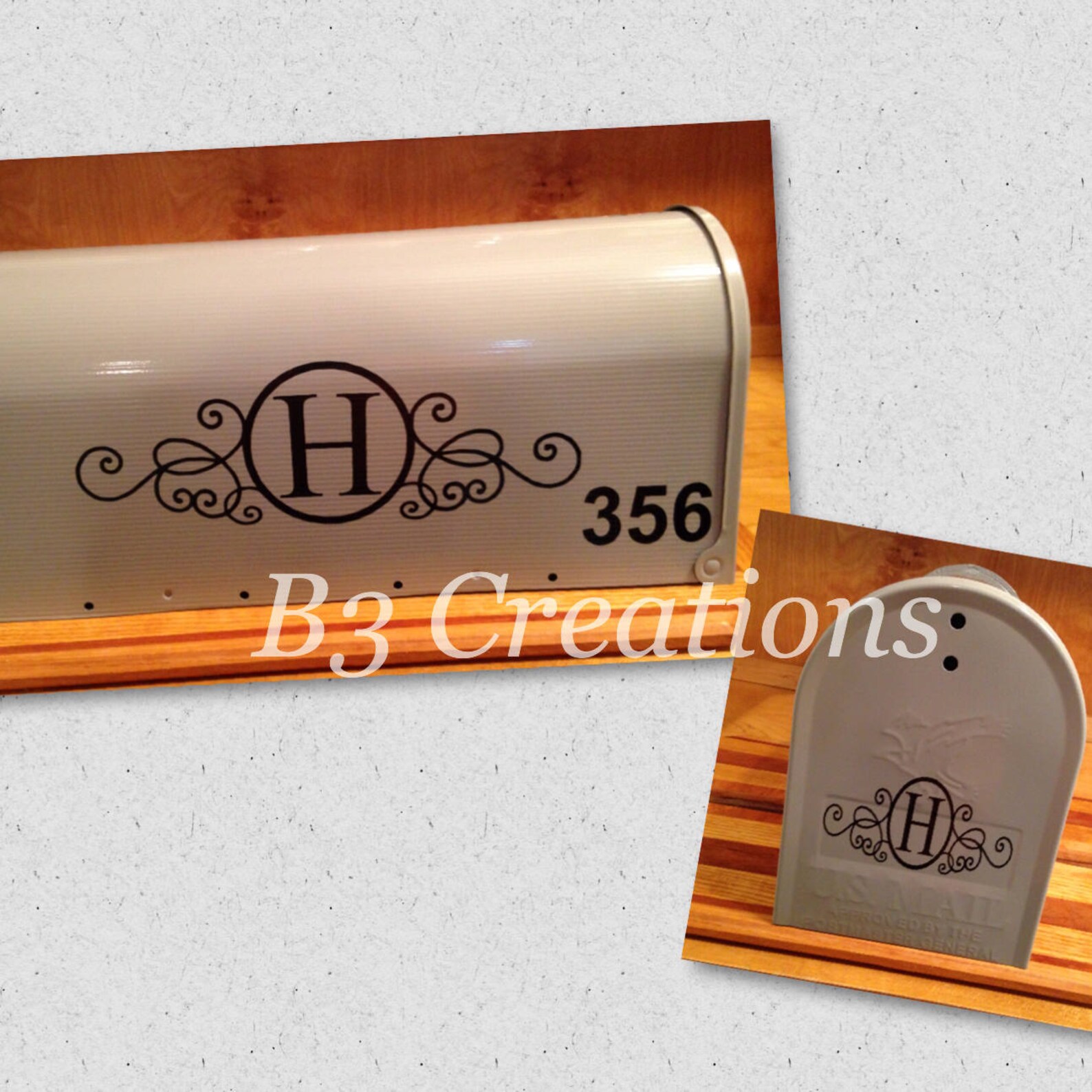 Mailbox Decal Custom Mailbox Decal Mailbox Monogram Mailbox - Etsy
