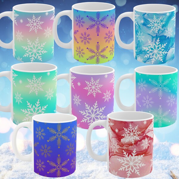 Snowflake Mug - Etsy