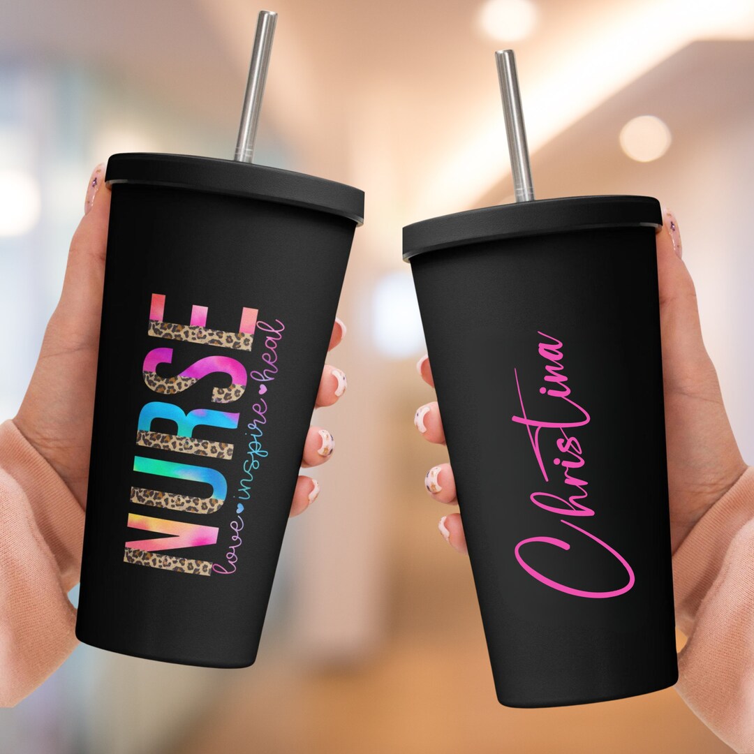 Personalized Nurse Gifts, Custom Nurse Gifts, Tumbler With Straw ...