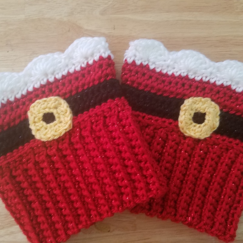 Santa Boot Cuffs - Etsy