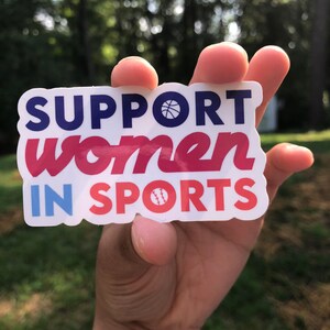 Support Women in Sports Sticker - Etsy
