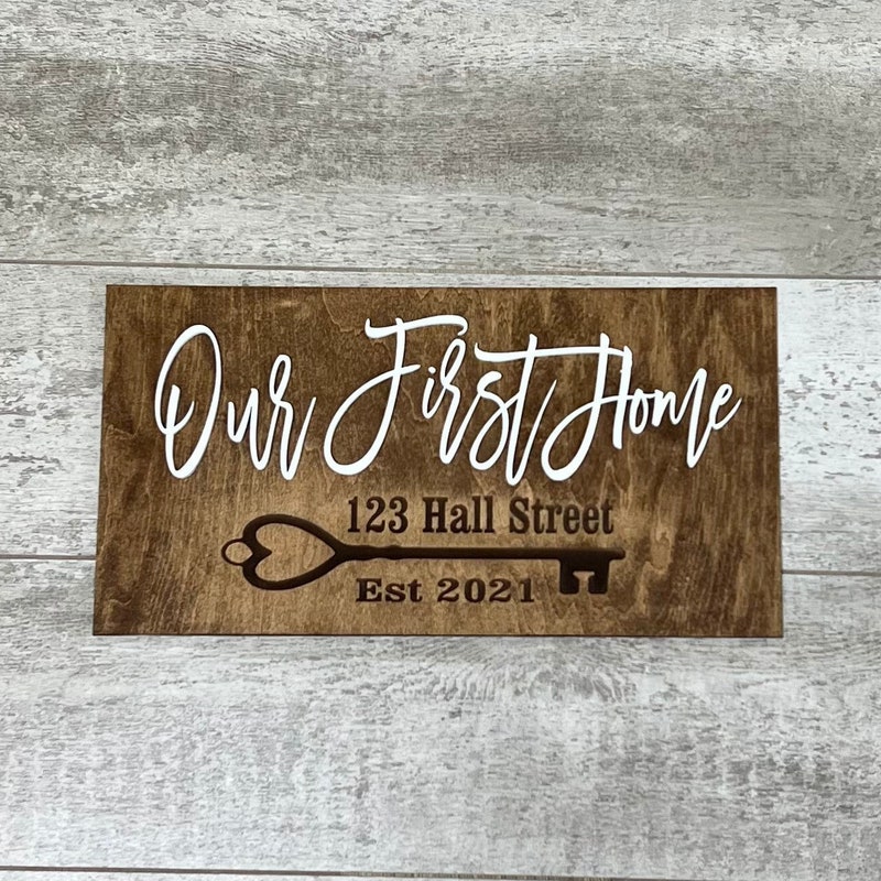 Our First Home Sign - Etsy