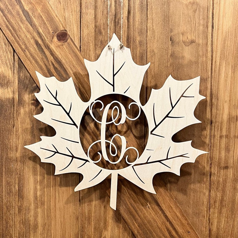 Fall Monogram Wreath - Etsy