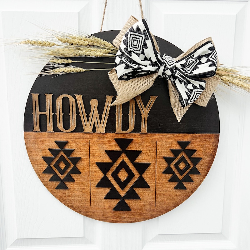 Aztec Door Hanger - Etsy