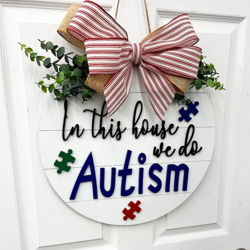 Autism Wreath - Etsy