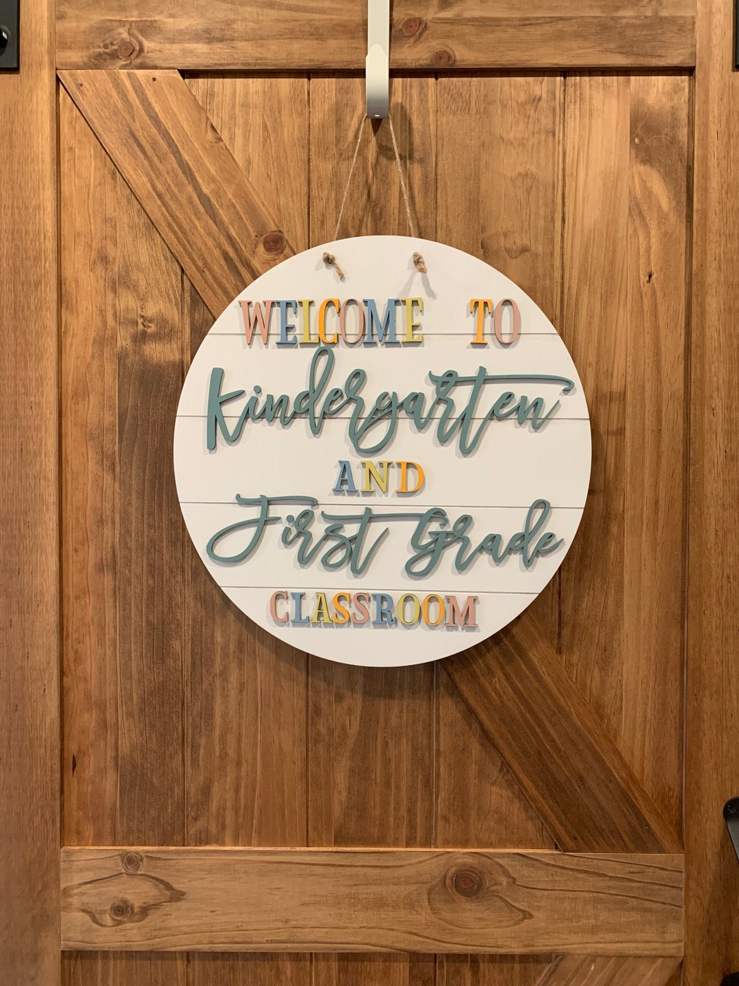 Personalized Teacher Door Hanger | Door Hanger | Wood Decor | Classroom ...