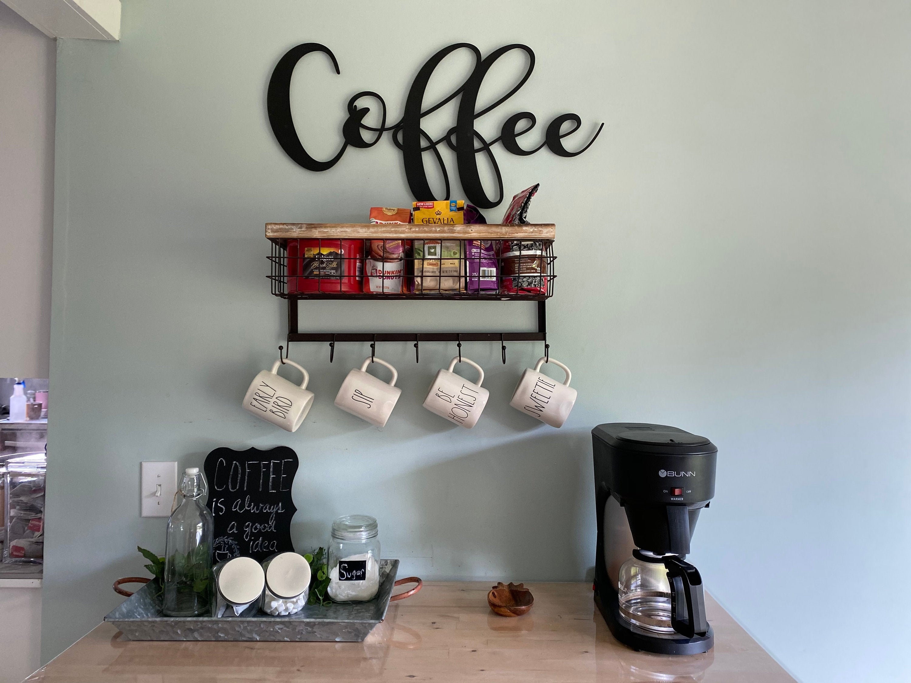 Wooden Laser Cut Coffee Sign | Coffee Sign | Wood Words | Coffee | Wood ...