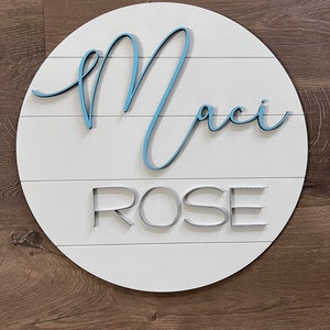 Custom Shiplap Name Sign |baby Shower Gift |girls Name Sign | Nursery ...