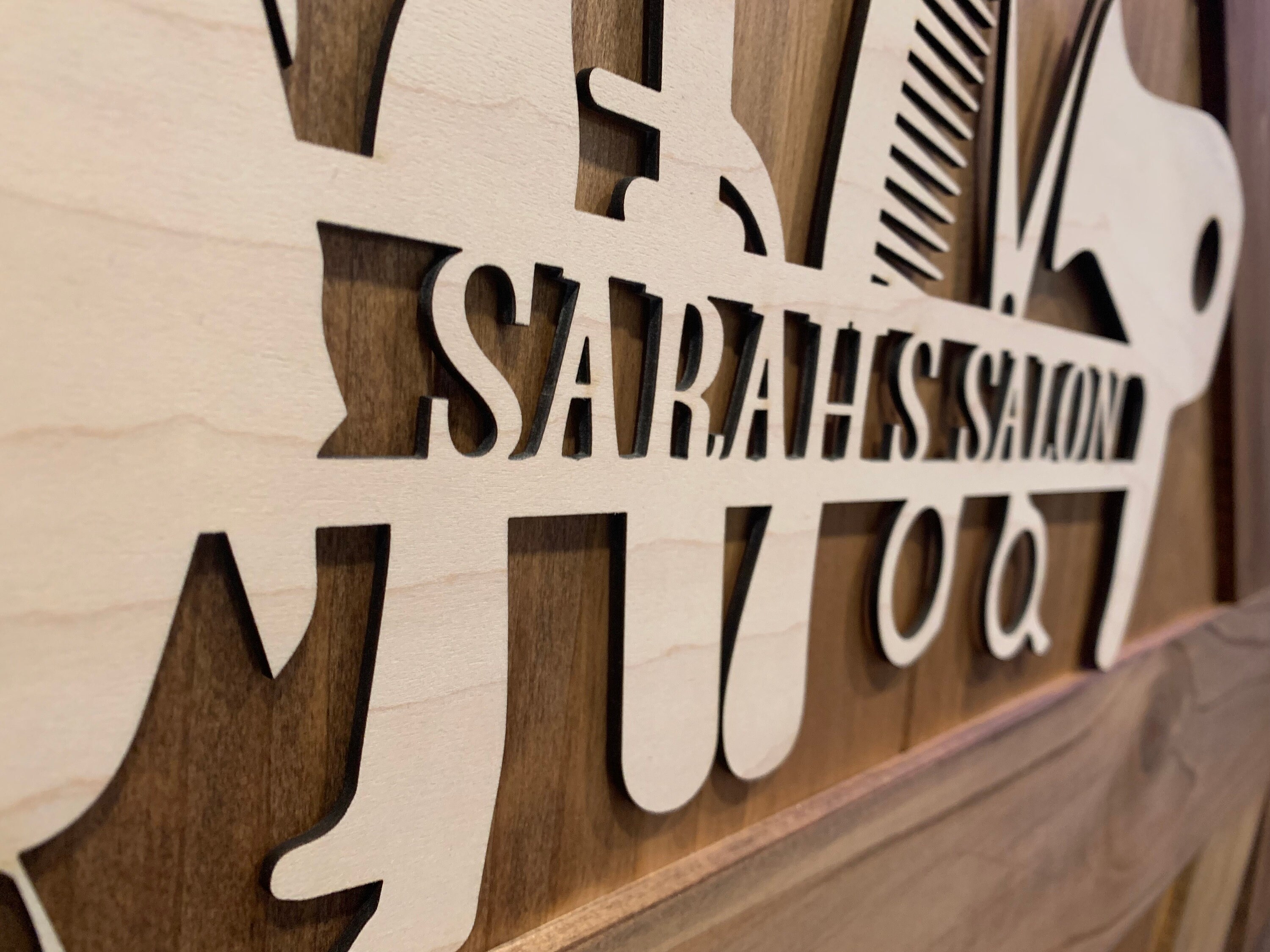 Personalized Beauty Shop Sign | Hair Stylist Gift | Cosmetologist Door ...