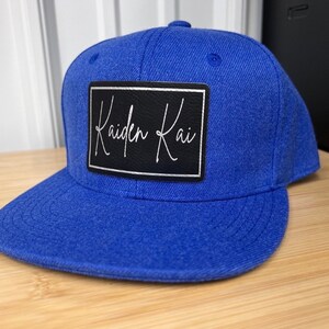 Name Hat Personalized Infant Hat Custom Kid Hat With Name Hat Leather ...