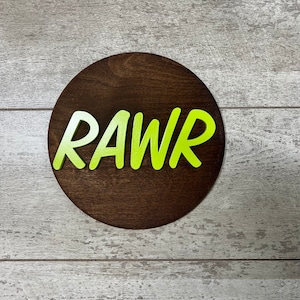 Rawr Sign | Dinosaur Nursery Decor | Boys Room Decor | Dinosaur Sign ...