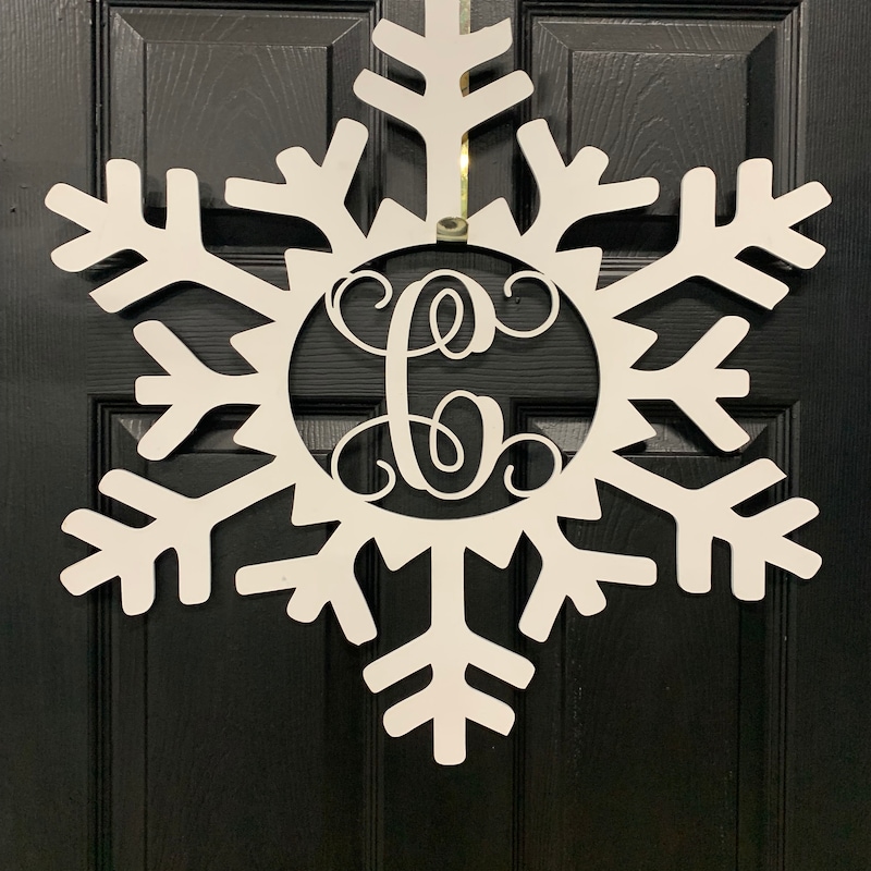 Door Wreath Wooden Winter - Etsy