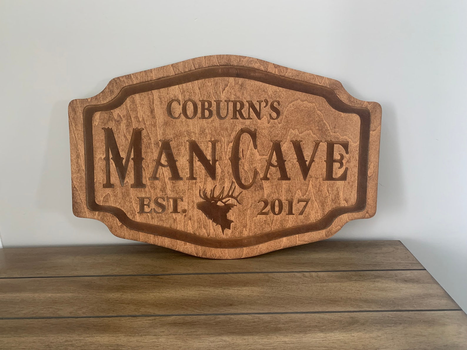 Personalized Man Cave Sign Wooden Engraved Man Cave Sign - Etsy