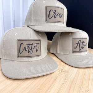 Name Hat Personalized Infant Hat Custom Kid Hat With Name Hat Leather ...