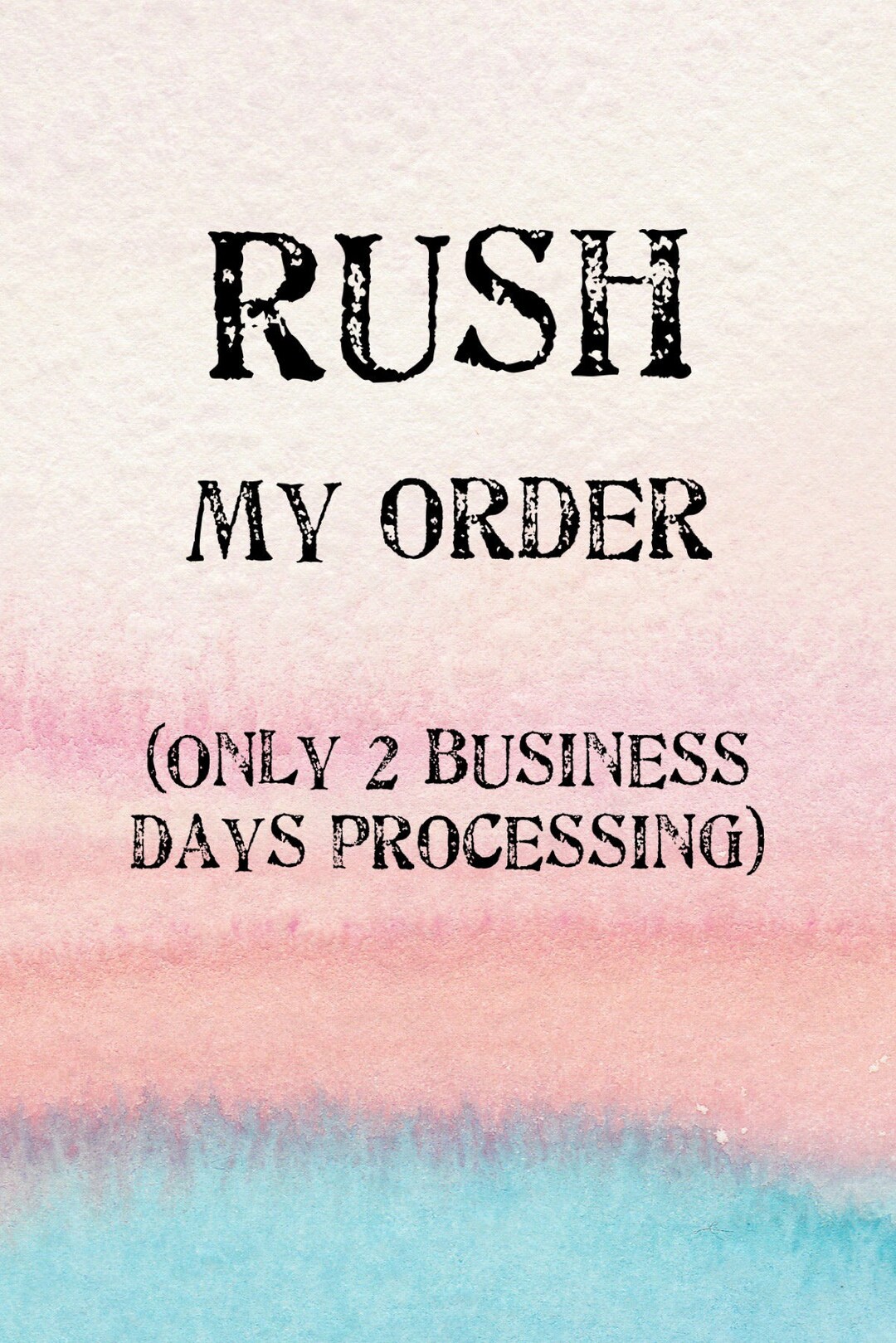 RUSH MY ORDER- Add This to Your Order for a Shorter Processing Time ...