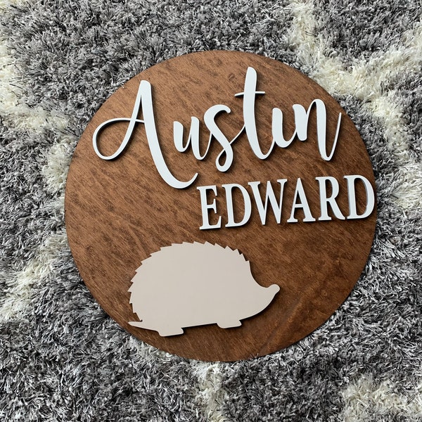 Hedgehog Nursery Decor - Etsy