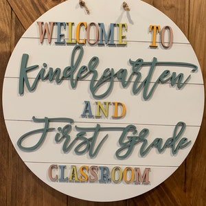 Personalized Teacher Door Hanger | Door Hanger | Wood Decor | Classroom ...