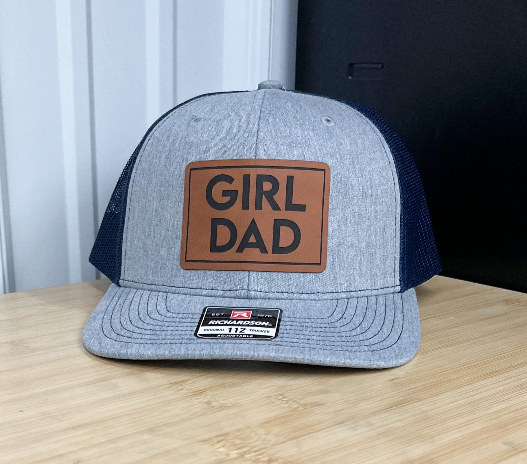 Girl Dad Hat Custom Dad Hat With Name Hat Father’s Day Leather Patch ...