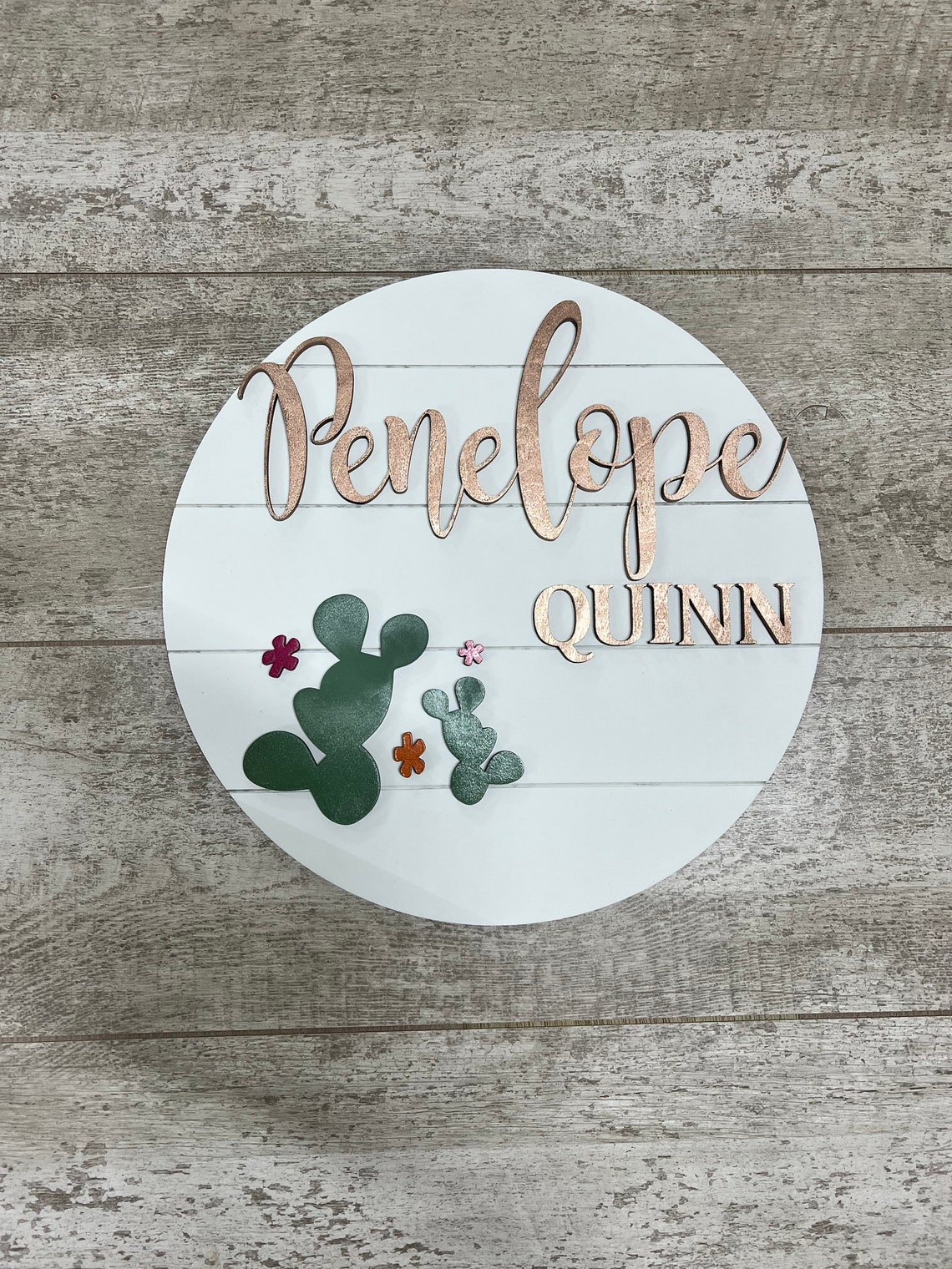 Cactus Nursery Name Sign Cactus Themed Nursery Boho - Etsy