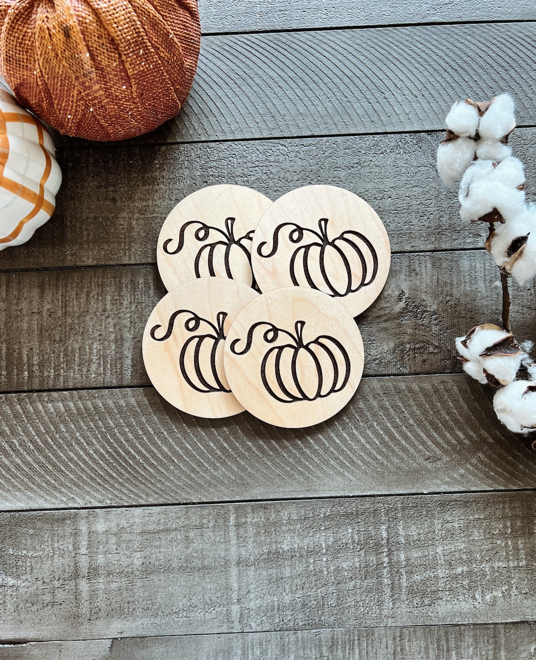 Fall Pumpkin Coaster Set | Fall Decor| Fall Sign| Gift for Him or Her ...