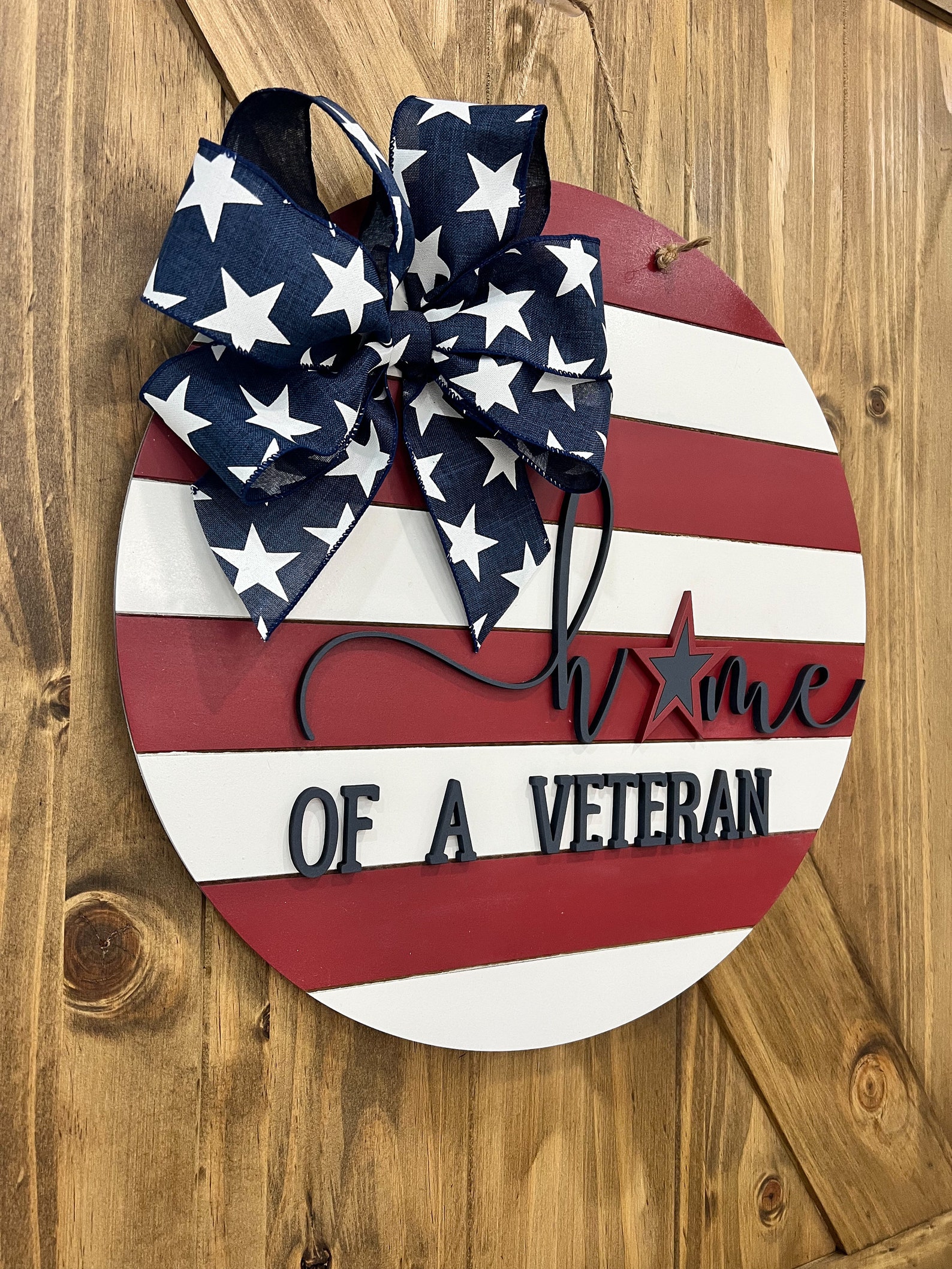 Patriotic Door Wreath| Memorial Day Wreath| Freedom Wood Door Hanger ...