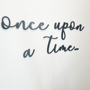 Once Upon a Time Sign Cutout | Kids Bedroom Decor | Nursery Wall Decor ...