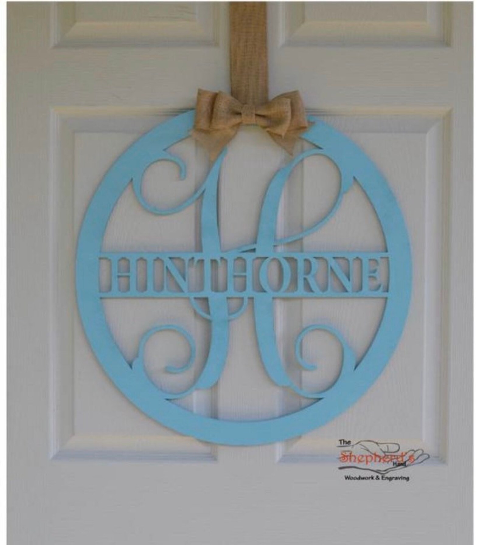 Last Name Wooden Monogram Wall Hanging-family - Etsy