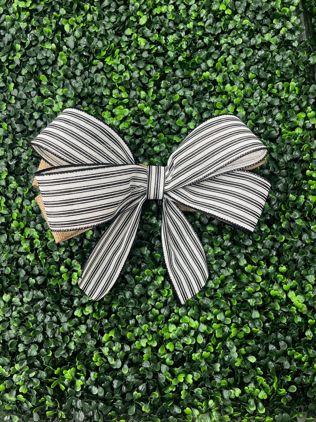 Burlap Wreath Bows- Front Door Bows- Farmhouse Bow- Sign Bow- All ...