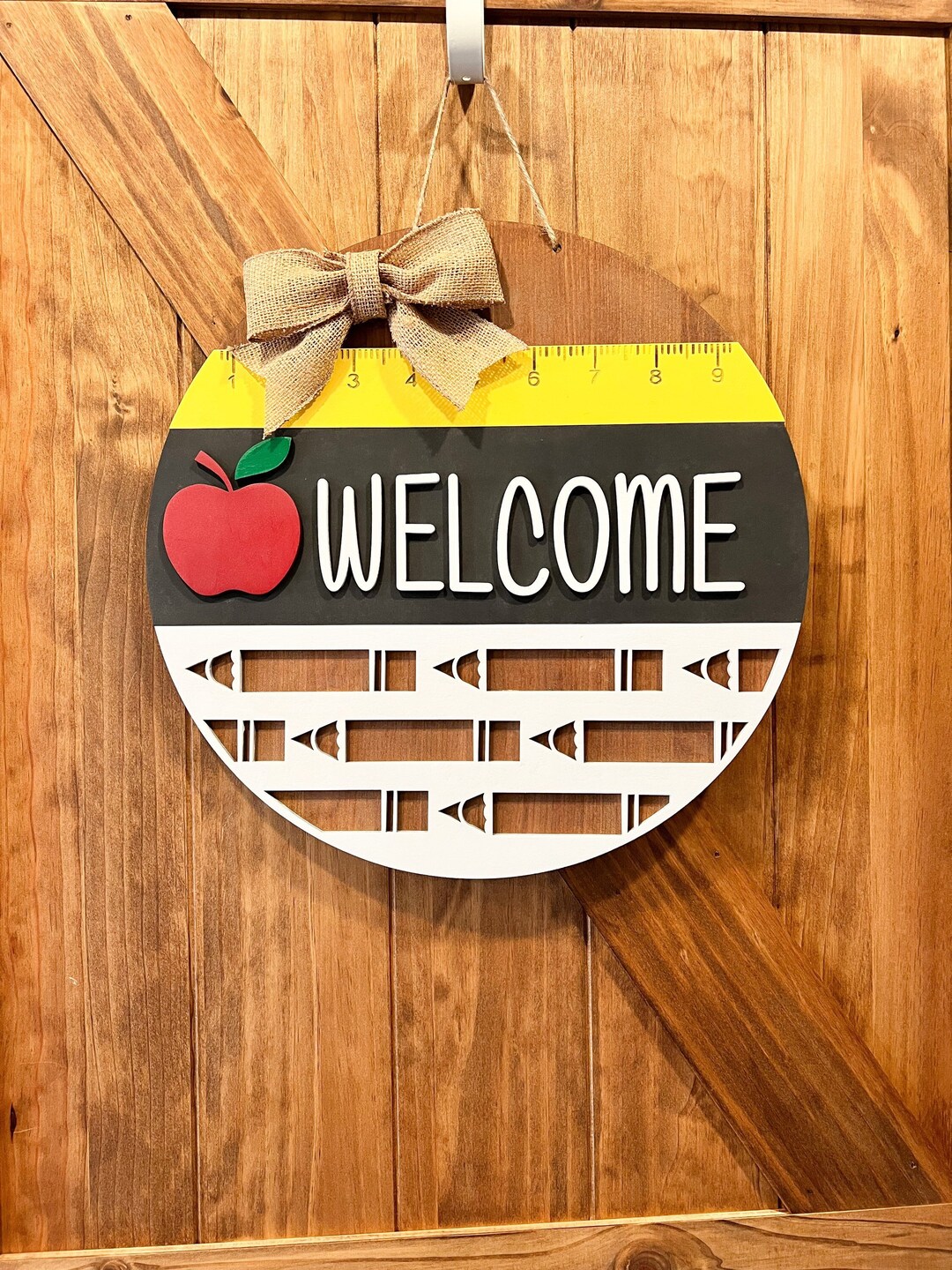 Teacher Sign | Teacher Door Hanger | Wood Decor | Classroom Wall ...